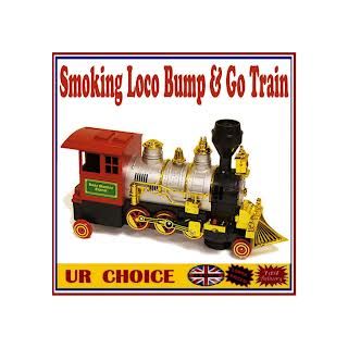 Rocky Mountain Battery Operated Smoking Loco Bump & Go Train with sounds