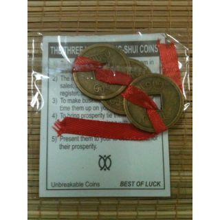 Golden Fengshui Good Luck Coin Feng Shui 3 Coins This Will Keep Wealth ...
