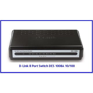 D-Link DES-1008A 8-Port 10/100 Lan Network Switch DES -1008A Dlink