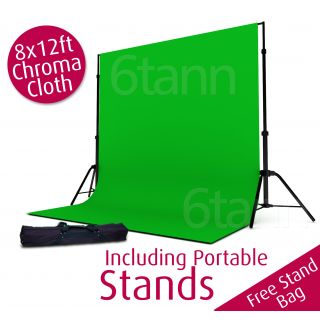 CHROMA KEY GREEN SCREEN BACKDROP BACKGROUND for VFX FILM With Portable ...