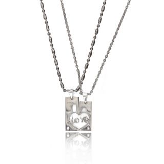 Stainless Steel Love Chain. Set of 2