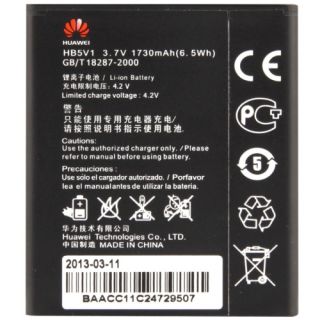100 % Original Huawei HB5V1 Battery For Y300 U8833 Y500 T8833 Y300C