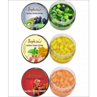 HOOKAH SHISHA STEAM STONES 3 DIFFERENT FLAVOURS + FREE 1 VORTEX BOWL ...