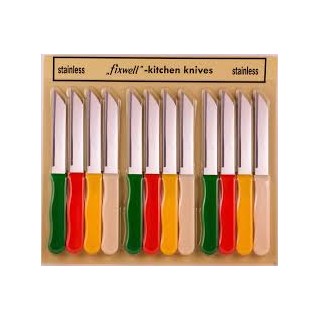 Fixwell Stainless Steel Knives Set - 12 Pcs
