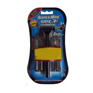 Buy SUPER MAX SMX 3 Tripple Blade Razor With 11 Cartridges Online ...
