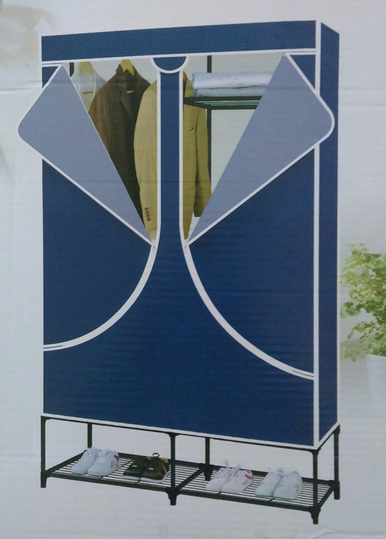 Folding Wardrobe Cupboard Almirah-VI -125 HD