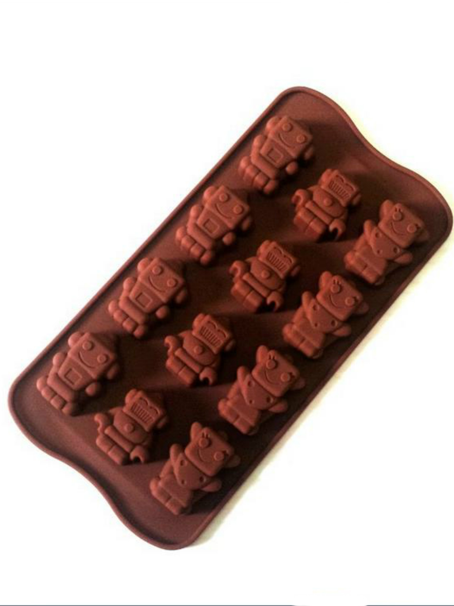 CakesYes Chocolate Candy Jelly Muffin Cake Baking Mould – Cartoon Robot ...