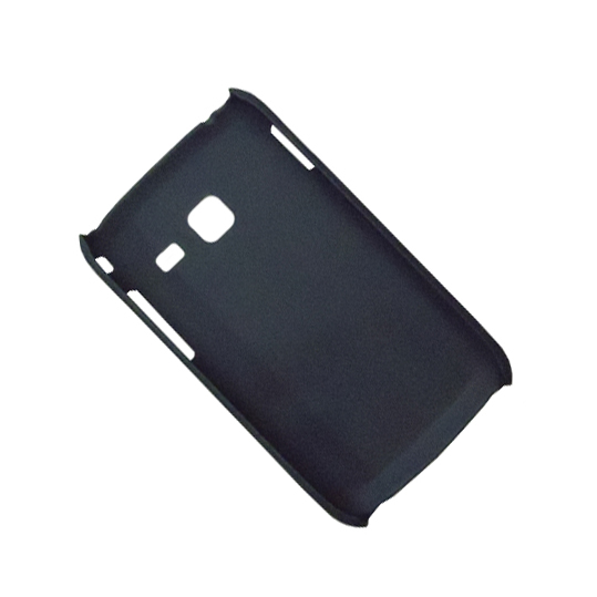 Black Hard Rubberized Back Cover Case for Samsung Galaxy Y Duos S6102