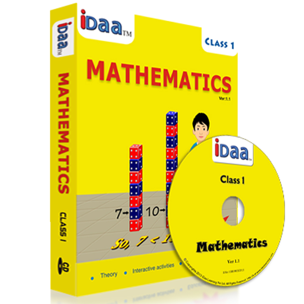 Idaalearning Class 1 Maths Interactive CD|Buy Educational CD/DVD Online ...