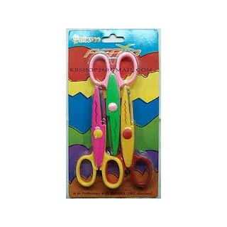 Craft Scissors - Set of 3 Scissors each with different cutting design ...