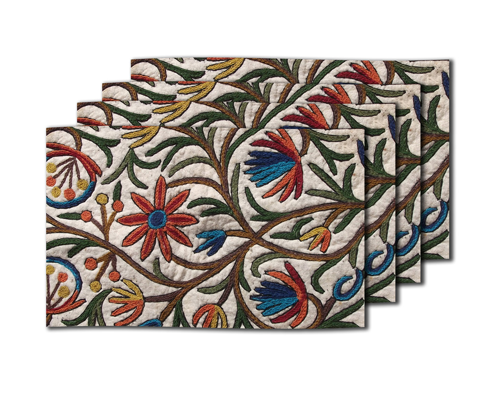 MeSleep Embroidery Print Flower Table Mats (MAT-01-11)
