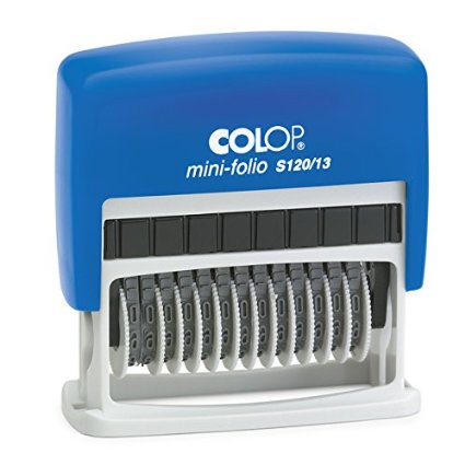 Colop S120/13 Mini Folio Self Inking Stamp 13 Digit Numbering Stamp