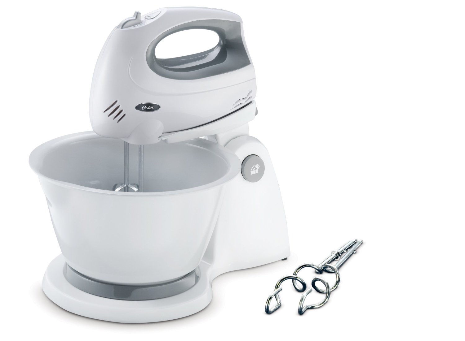 Oster 2610-049 250-Watt 6-Speed Stand Mixer (White/Grey) [Kitchen & Home]