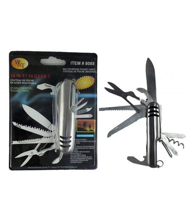14 in 1 Multi - Functional Stainless Steel Tool Kit