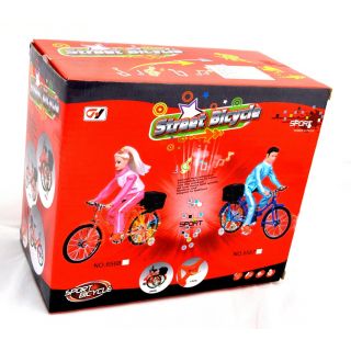 Street Bicycle Battery Operated Musical Cycle Toy for Kids