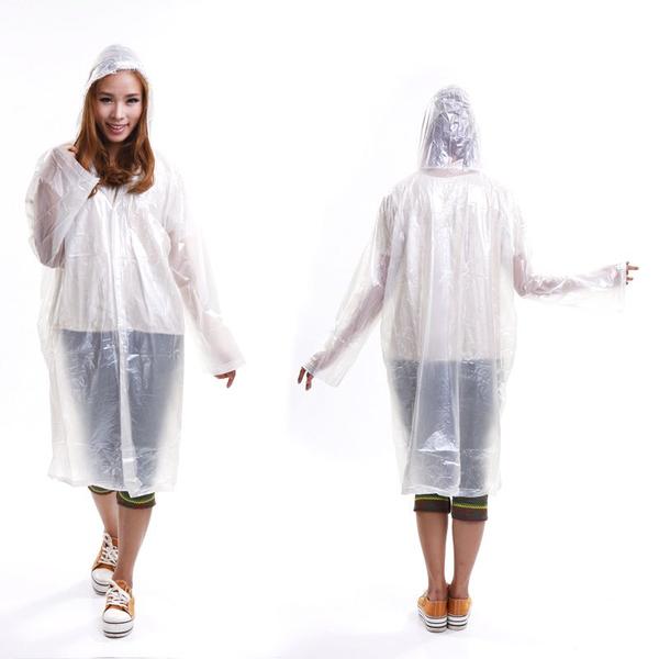Handy Thin Plastic Raincoat (Reusable or Disposable)(Fits in Pocket ...