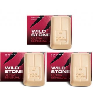 Wild Stone Deodorant Soap 125 gms each Pack of -3