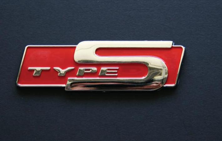 Online TYPE S 3D Red Chrome Badge Logo Sticker for Bike and Car ...