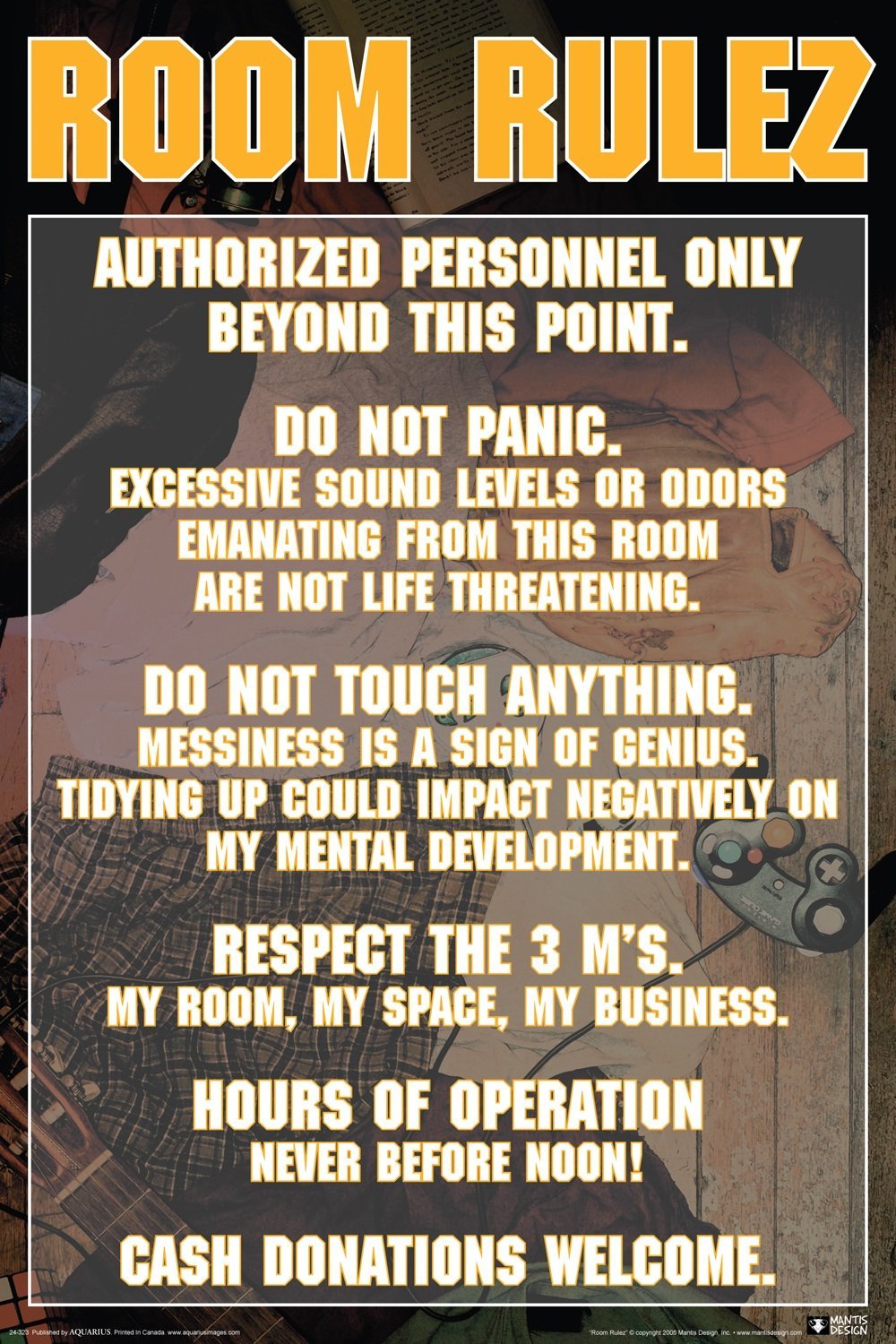 Buy 1 Room Rules Poster by Print hike Online @ ₹119 from ShopClues