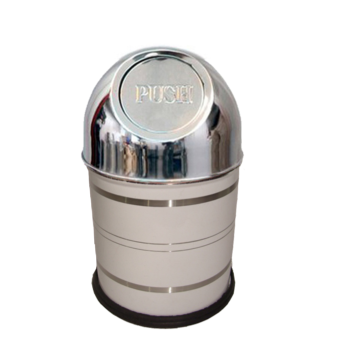 Buy Small White Coloured Push Dustbin Table Top/Coin Collector ...