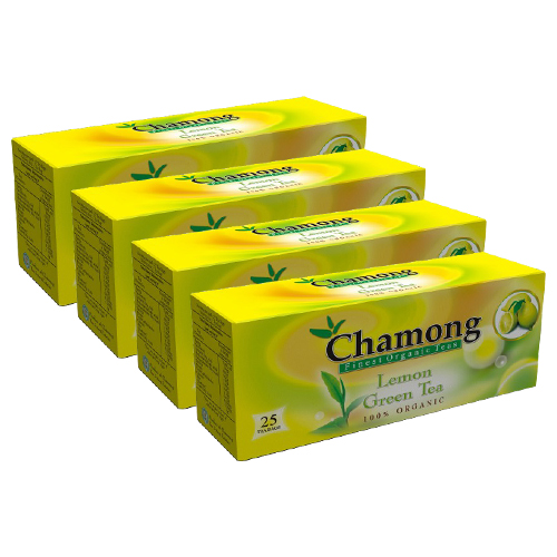 Buy Chamong Organic Lemon Green Regular Tea Bag Combo(25 X 4 Box 100 ...