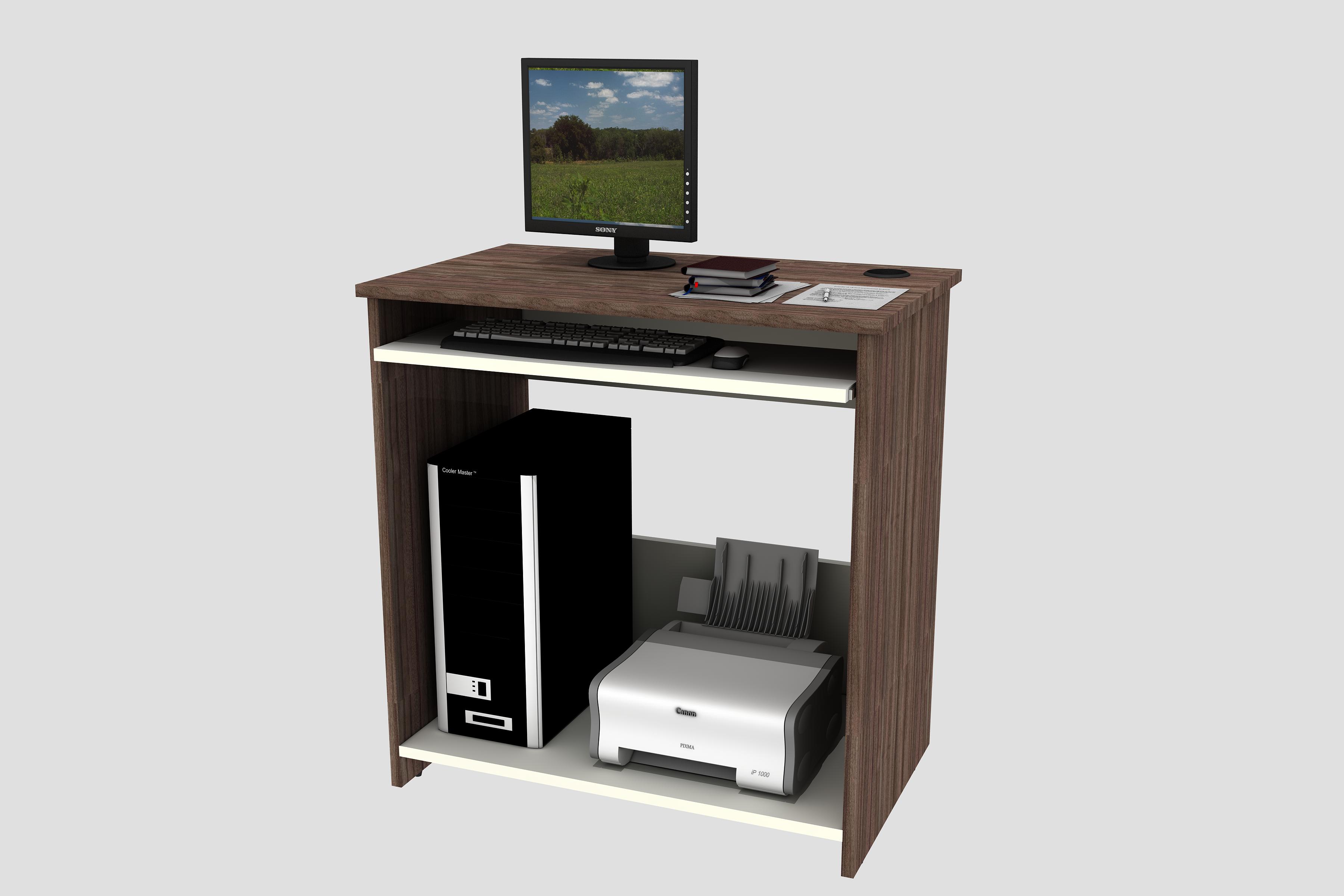 Buy Cornetto Computer & Study Table ( Walnut & White) Online @ ₹4199 ...
