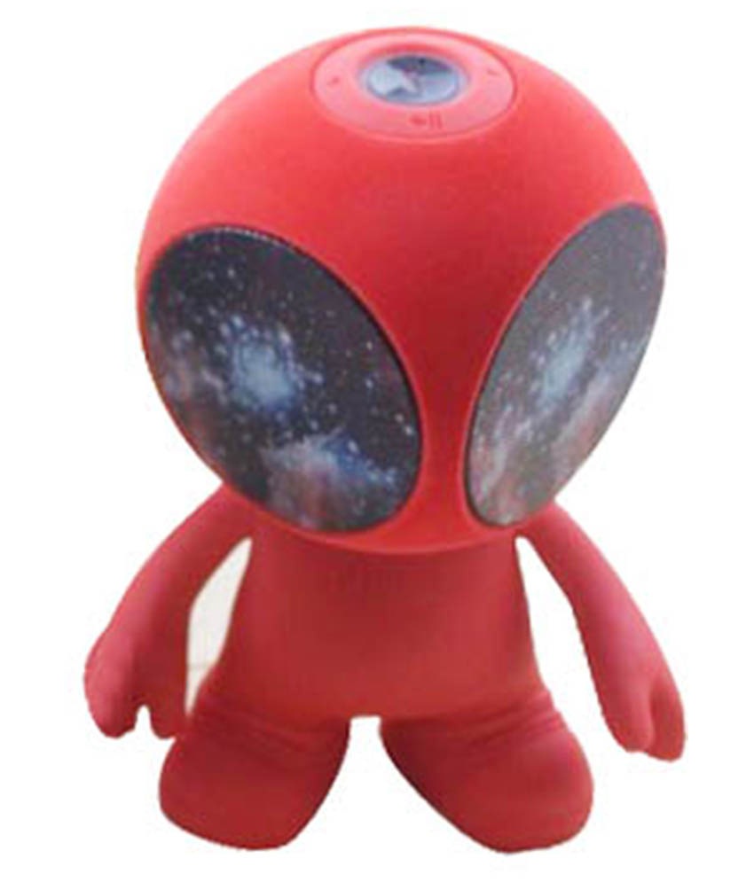 Buy Review Red Alien Bluetooth Speaker Online @ ₹1990 from ShopClues
