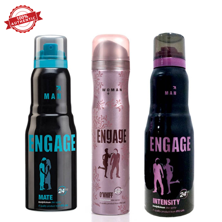 Buy Engage Deo Combo (Mate, O'Whiff, Intensity) Pack of 3 Online @ ₹540 ...