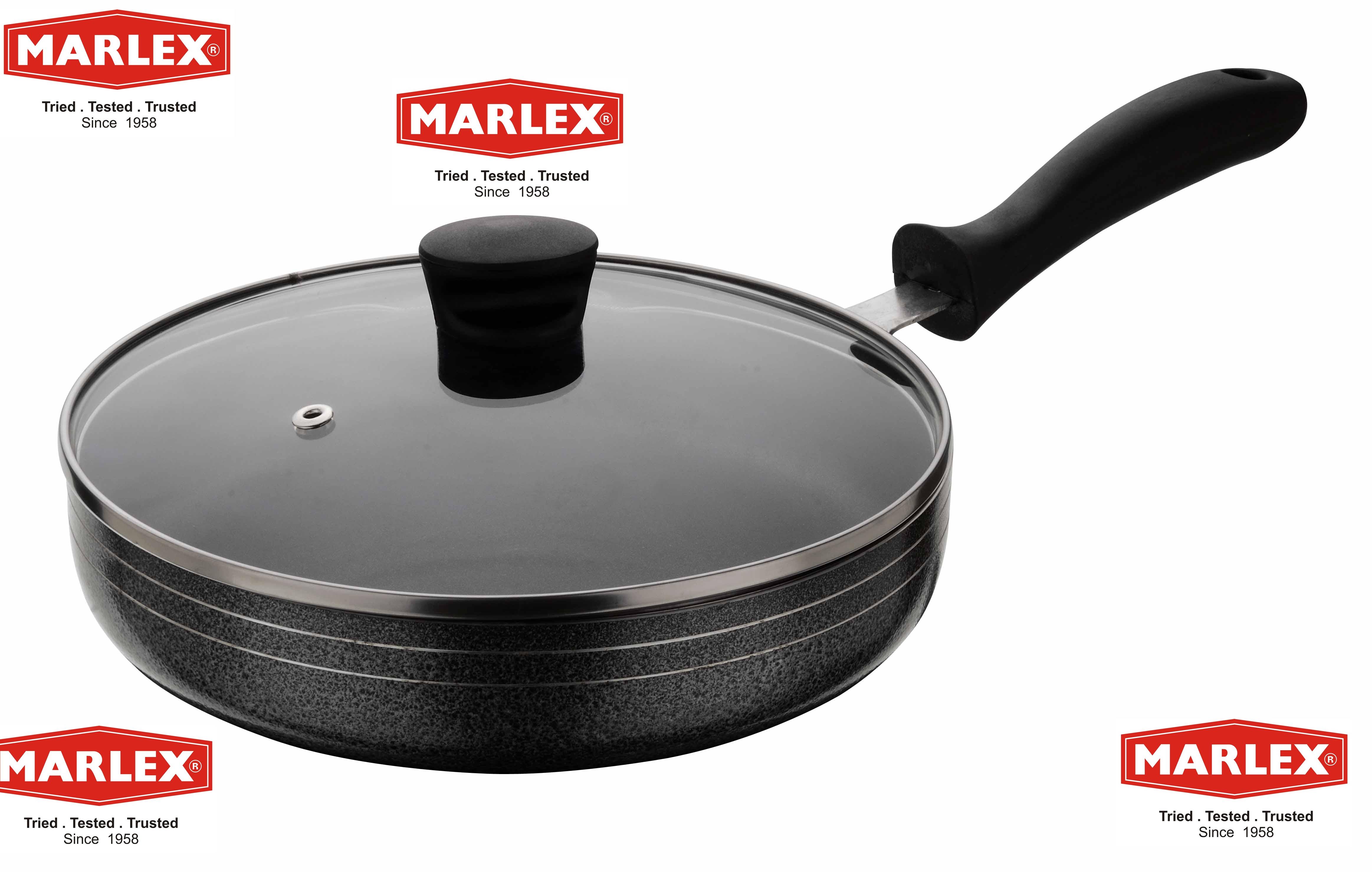 Buy Marlex Non Stick Fry Pan With Lid 230 MM Online @ ₹918 from ShopClues