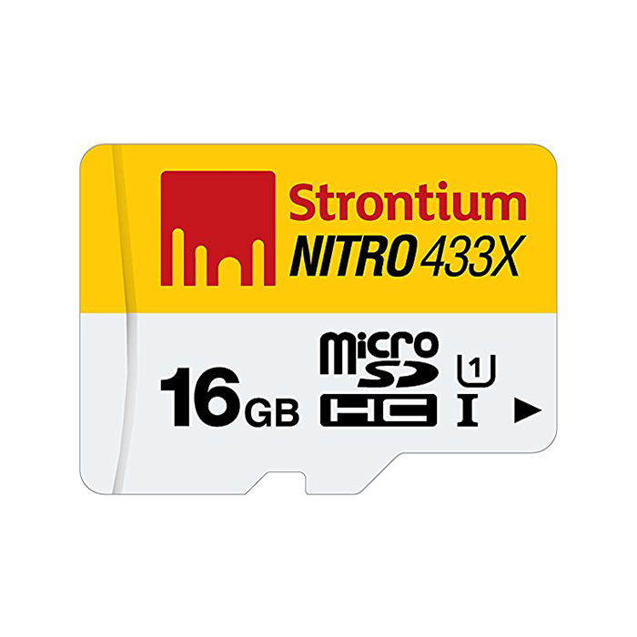 Buy Strontium Nitro 16 GB MicroSDHC UHS-1 Class 10 433X 65MB/s Online @ ₹400 from ShopClues