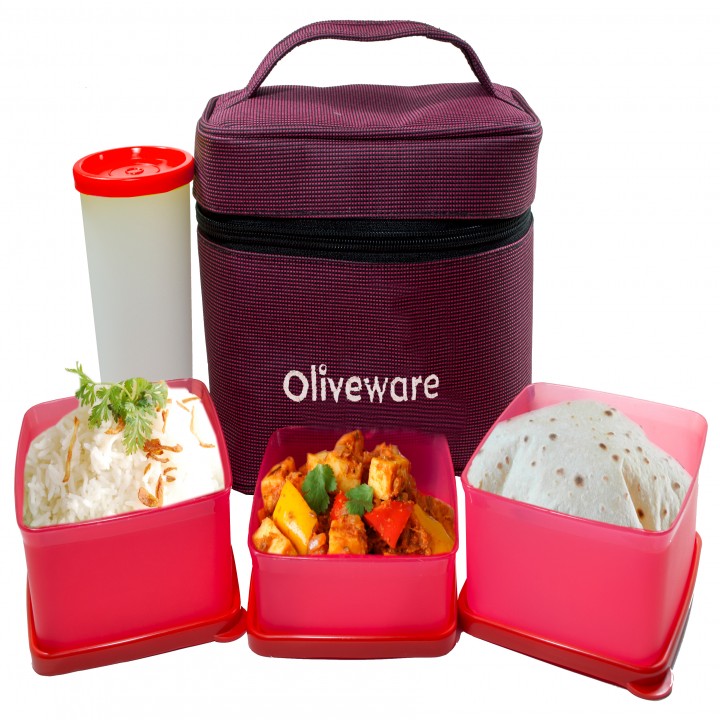 Buy Oliveware New Lunch Bag Set of 4 Online @ ₹449 from ShopClues