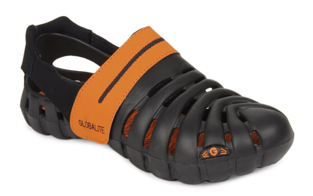 Globalite Men's Parko III Black/Orange Clog Shoes GEC0163