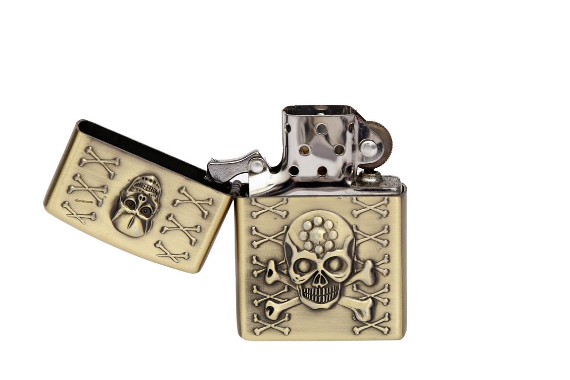 Buy EARTH Brass Flip up Refillable Cigarette Lighter Online @ ₹399 from ...