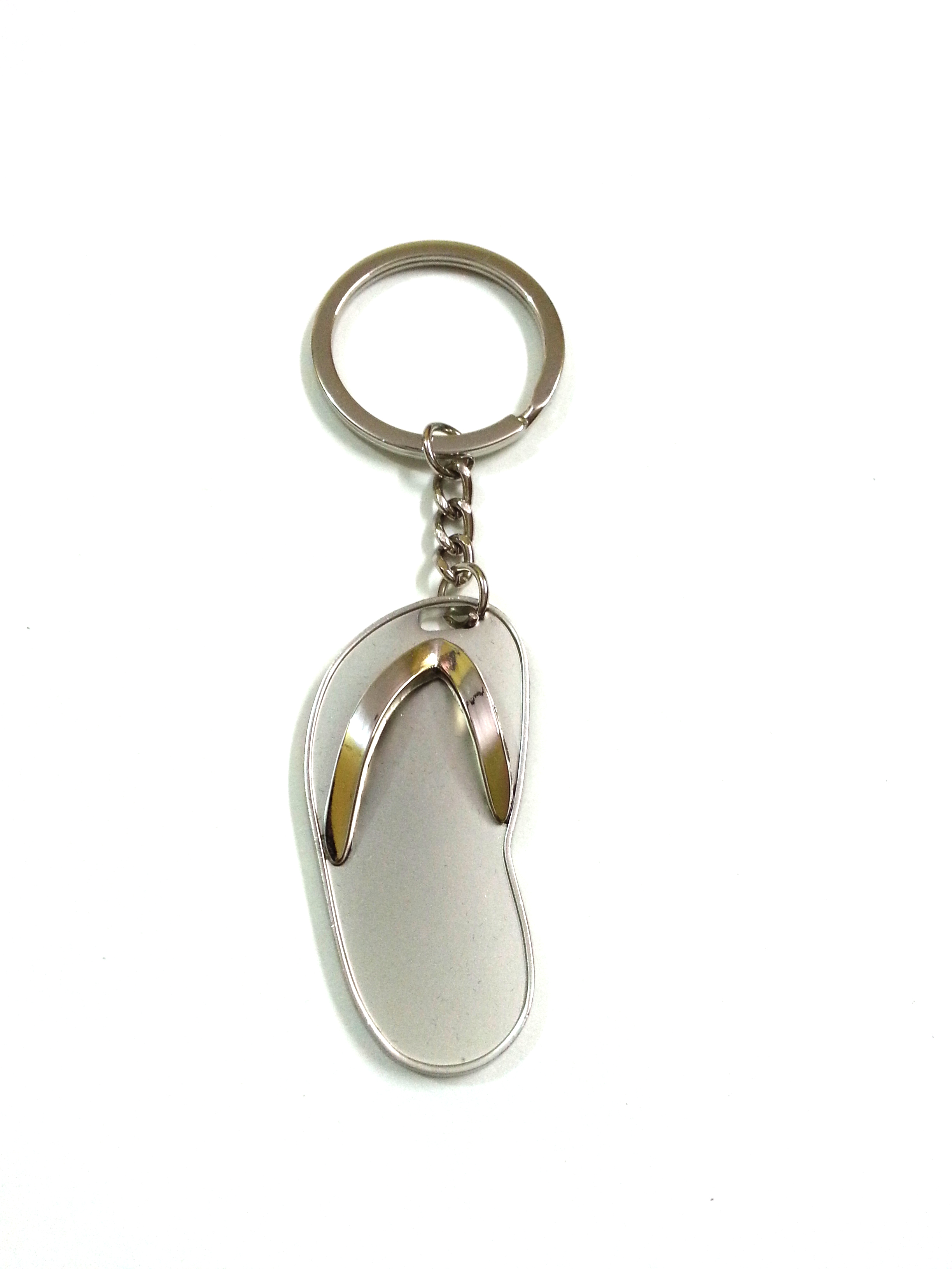Slippers Design Stainless Steel Key chain