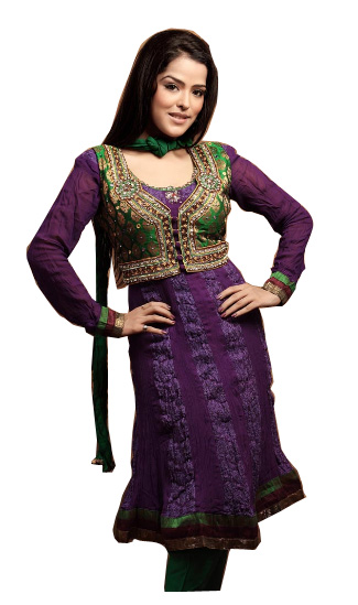 Jacket Pattern Kalidar Kameez