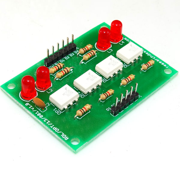 Buy 4 Channel Opto-Isolated Board Input 5V to 5V MCT-2E IC for Arduino ...