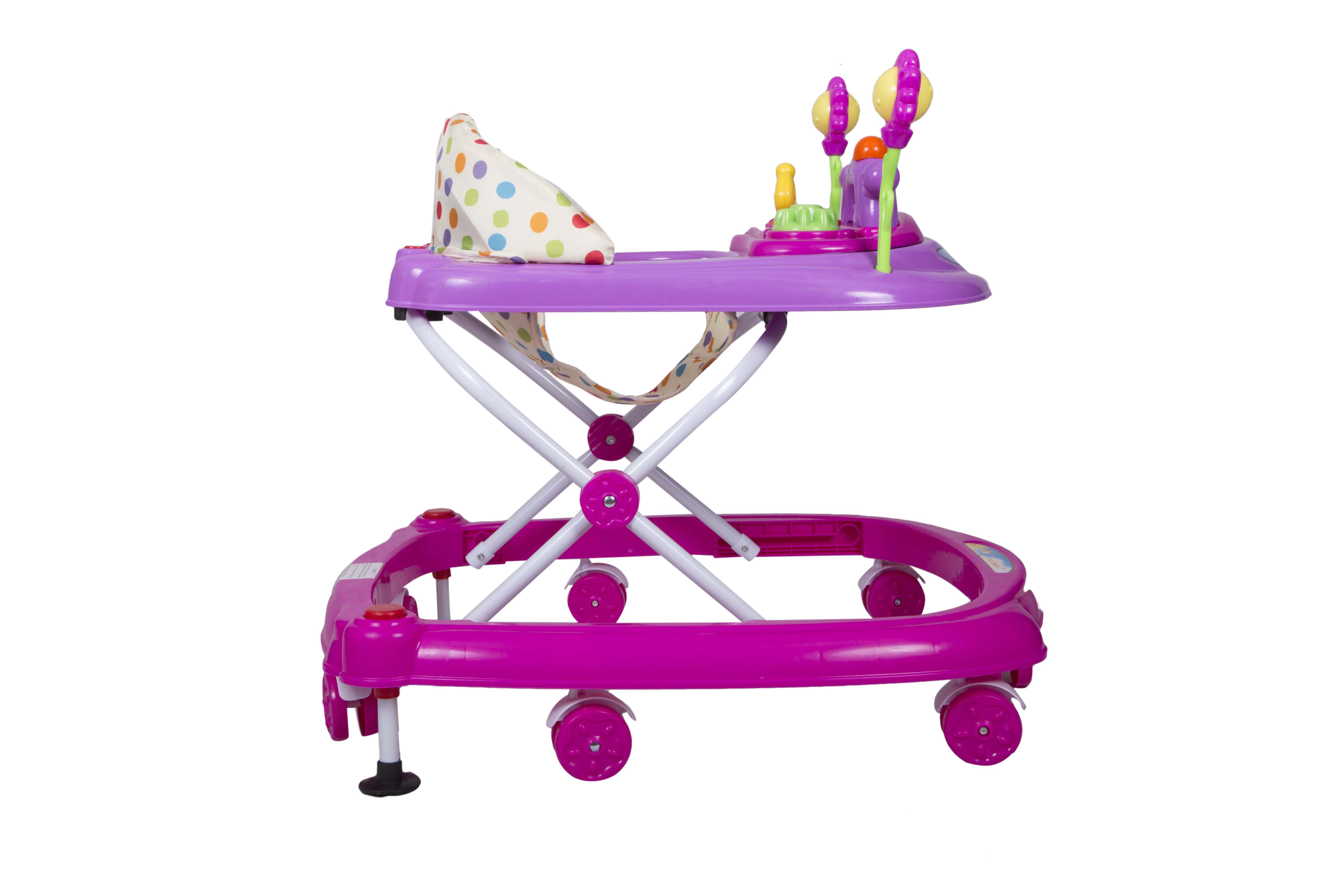EZ' PLAYMATES HAPPY BABY WALKER PINK/PURPLE
