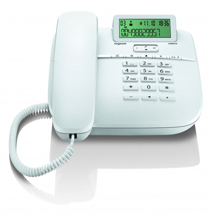 Gigaset DA610 Corded Landline Phone (White)