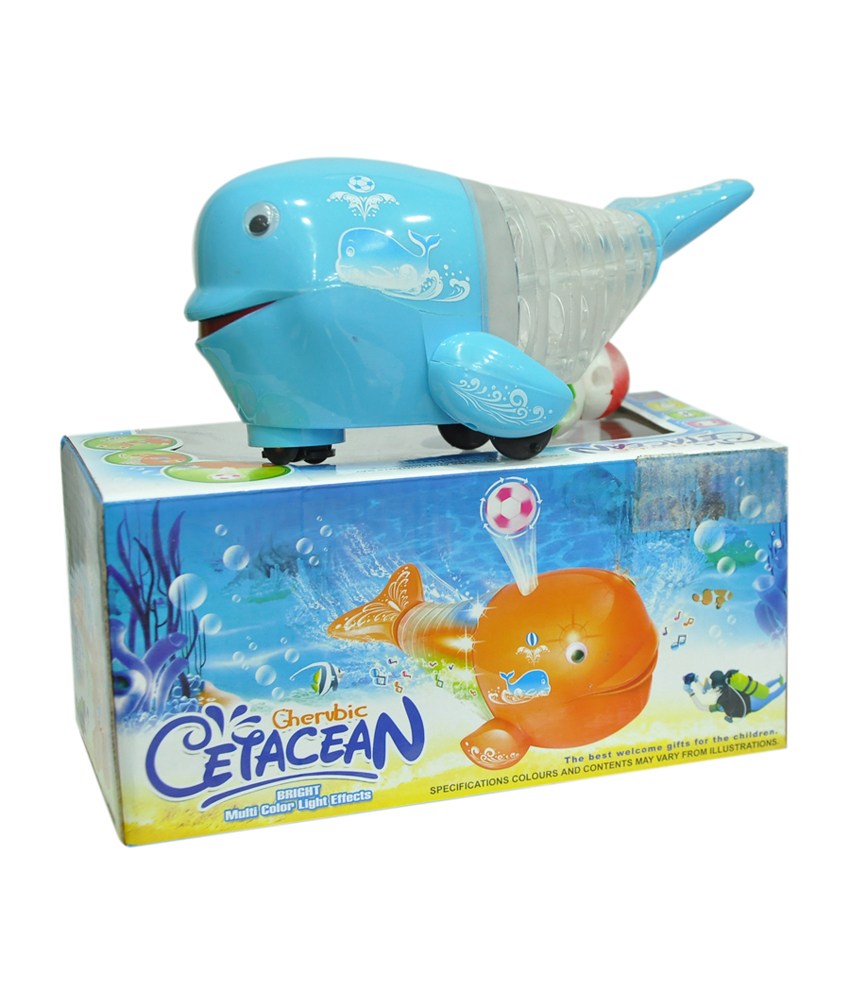 Buy Musical Dolphin fish with Flying balls , Bump and Go Action Online ...