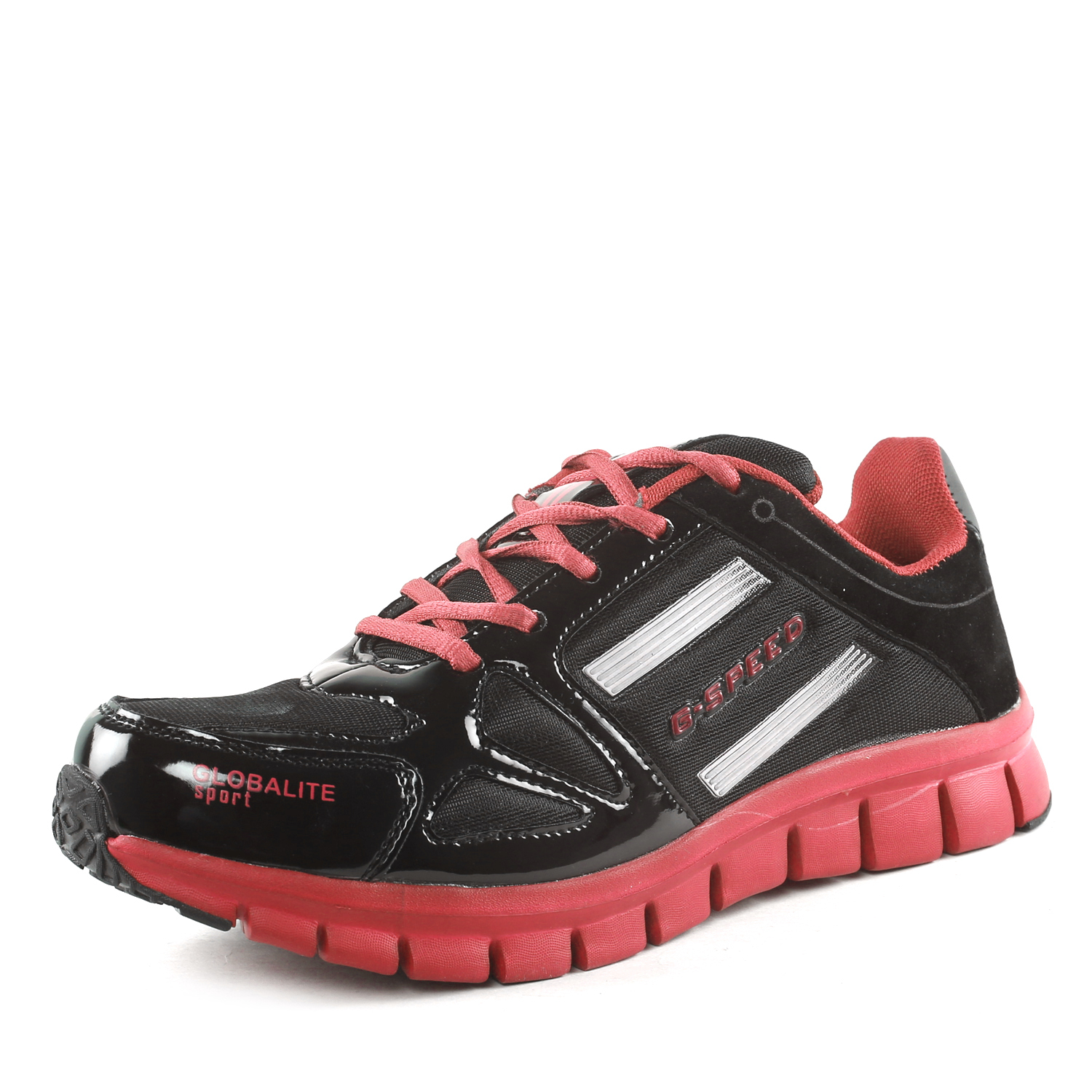 Buy Globalite Mens Sport Shoes G Speed Iv Black Red Gsc1042 Online ...