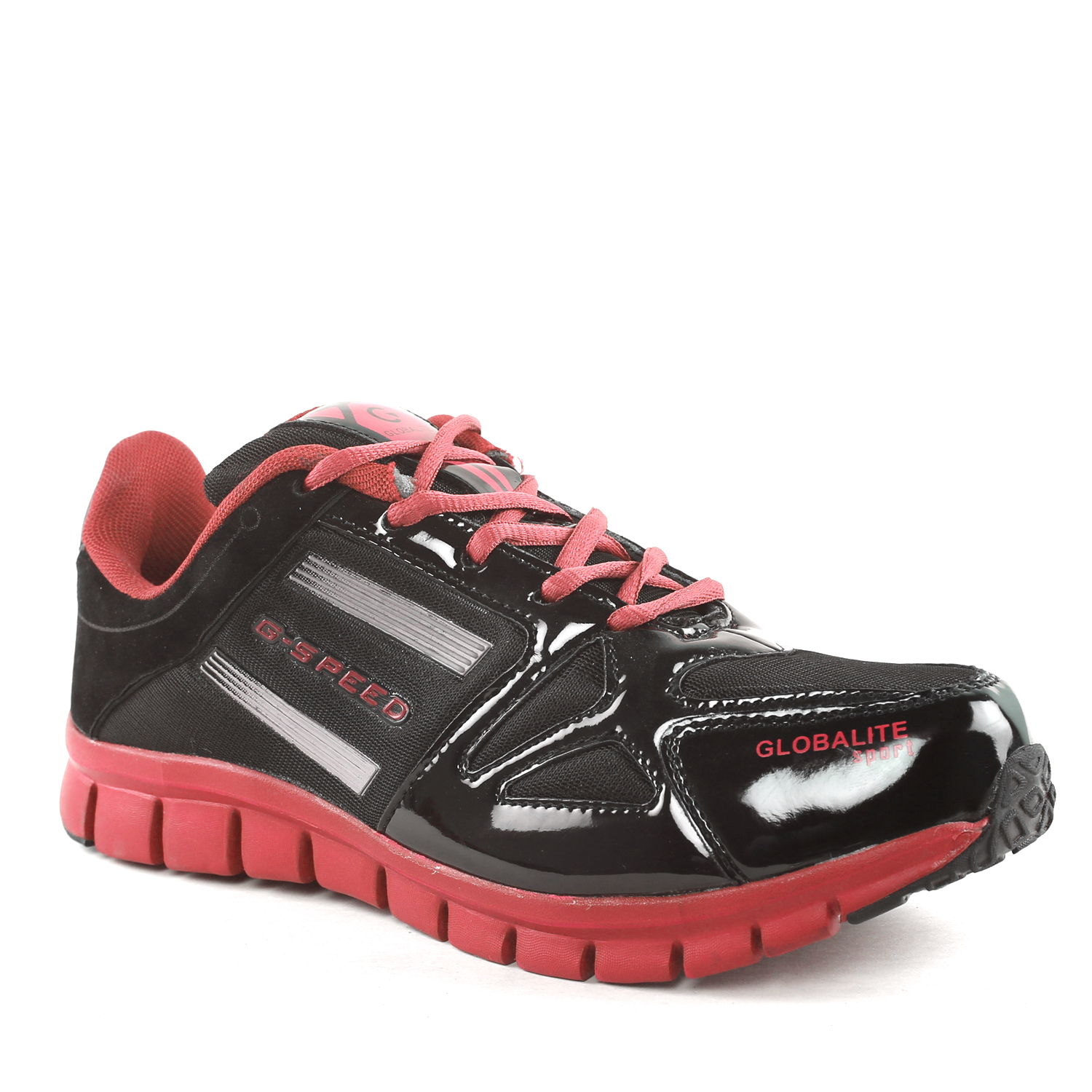 Buy Globalite Mens Sport Shoes G Speed Iv Black Red Gsc1042 Online ...