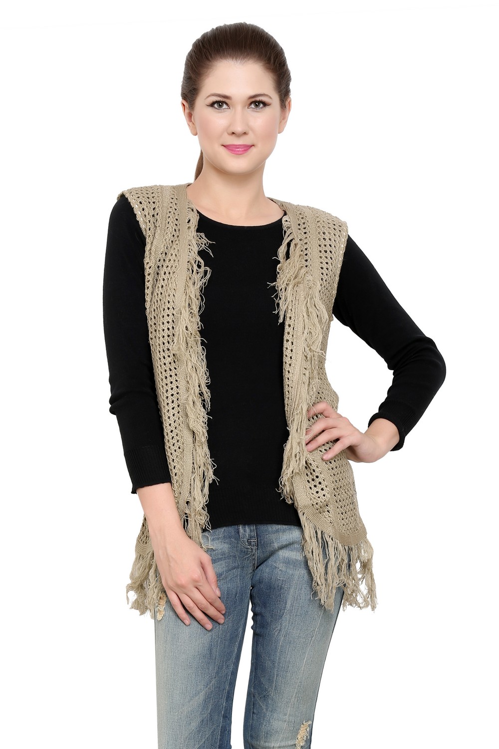 Buy Renka winter Shrug for Women - pack of 2-SH7_offwhite_camal Online ...