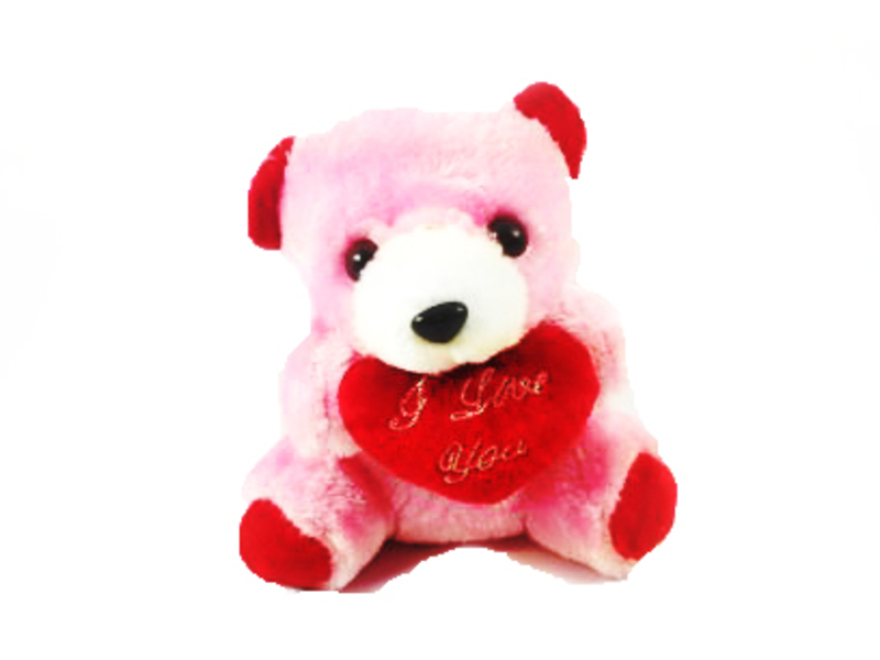 I Love You Teddy Soft Plush Toy Love Friendship Birthday kids pink - P6ST3