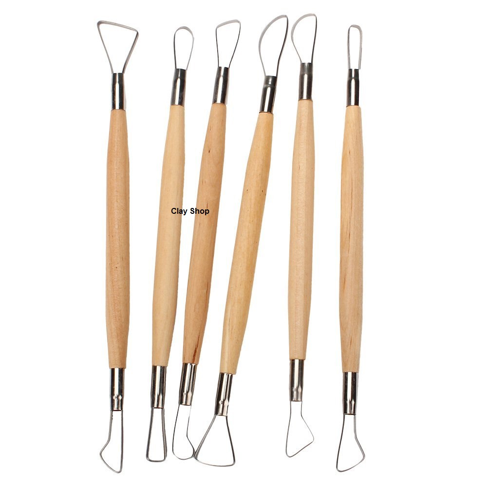 Buy Terracotta Tool - 6 Pcs Double-Ended Ribbon Pottery Clay Sculpting ...