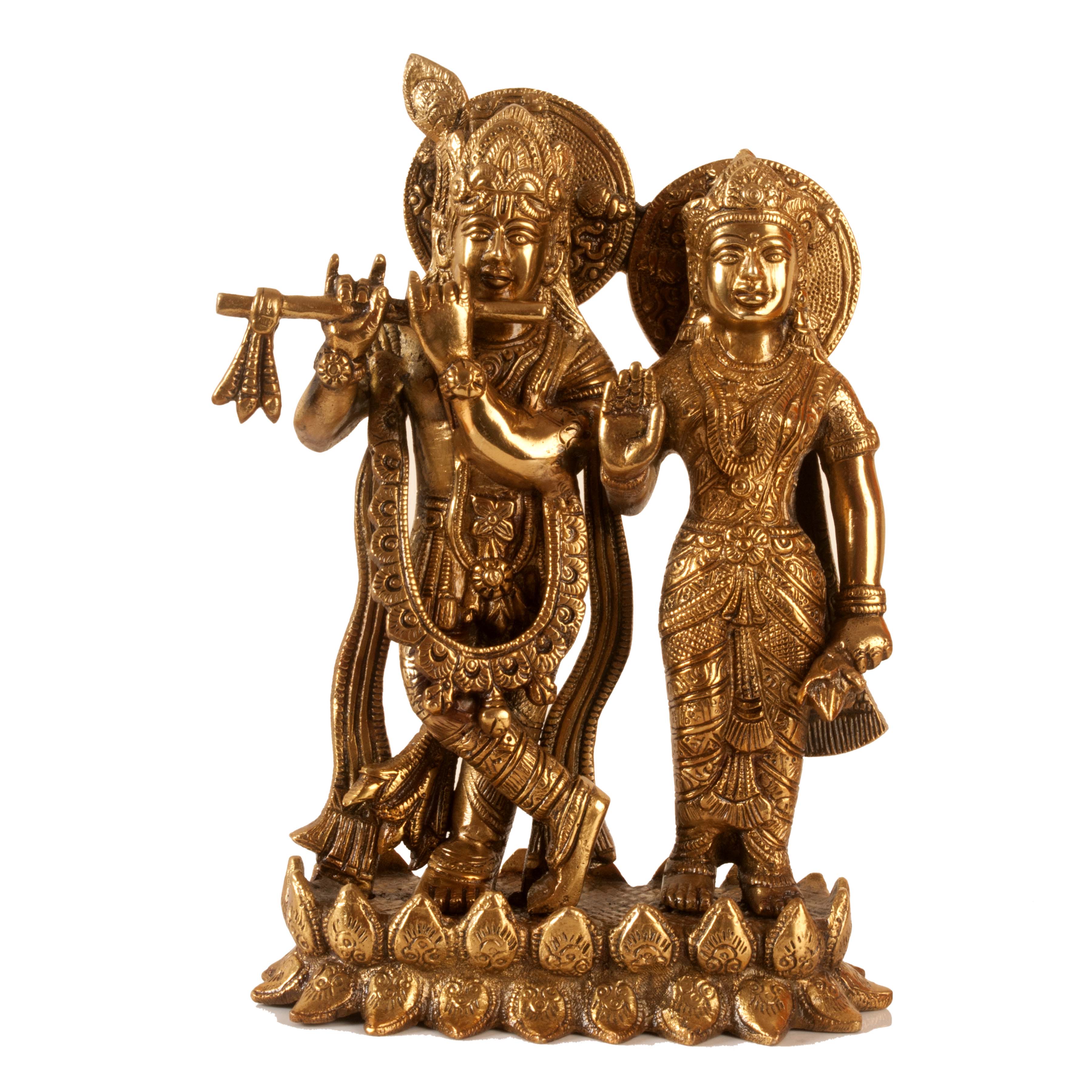 Buy Arghyam Brass Antique Radha Krishna Online @ ₹3999 from ShopClues