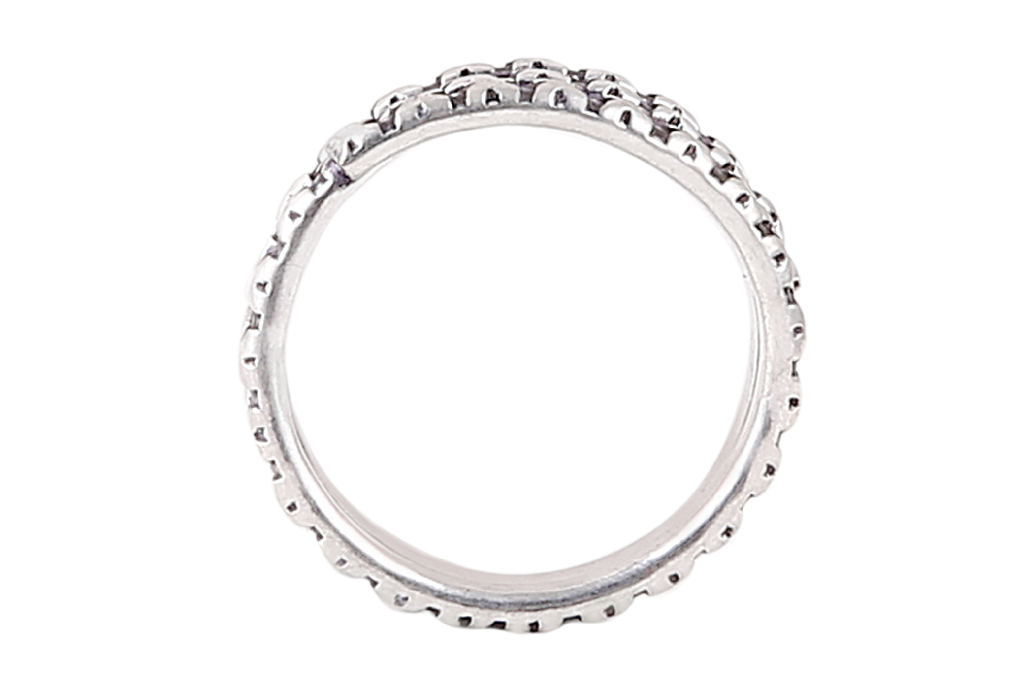 Stylish Trendy Silver Plated Double Decker Adjustable Ring In India ...