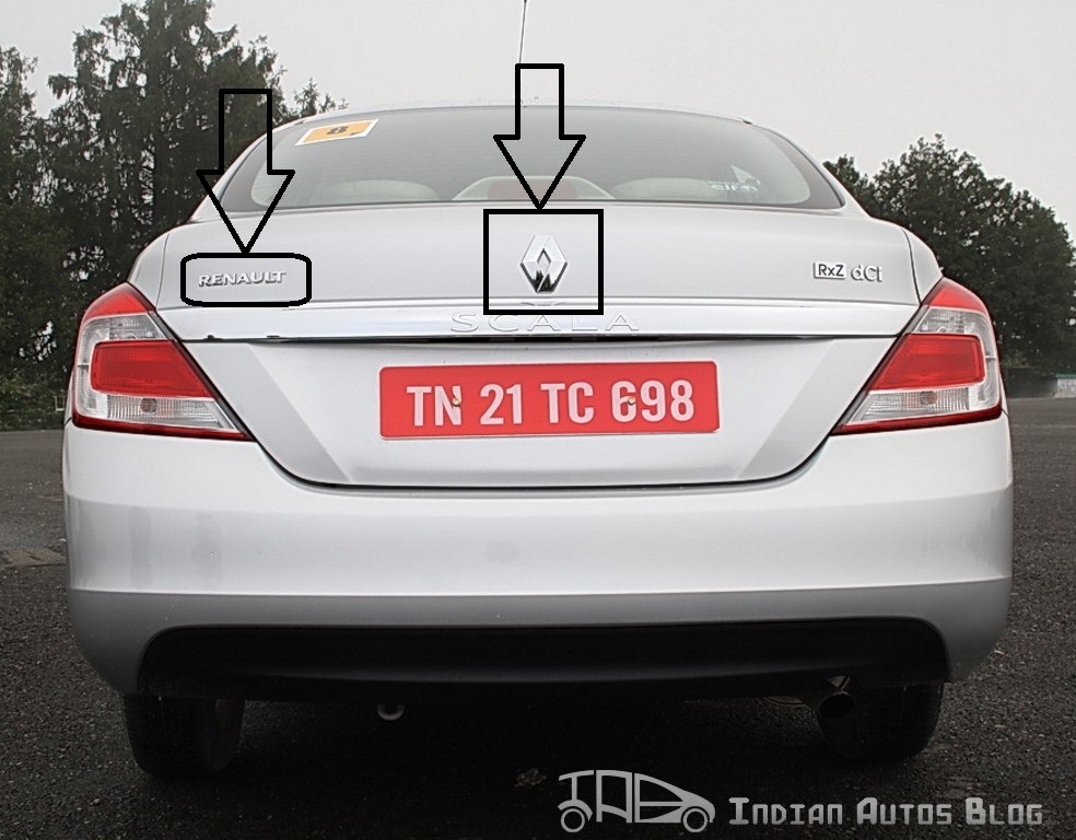 Buy RENAULT SCALA REAR BACK + RENAULT CAR MONOGRAM / LOGO / EMBLEM ...