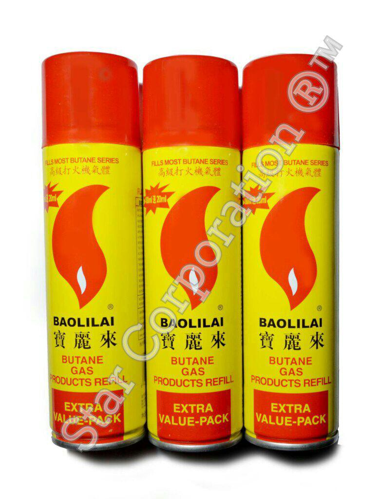 Buy Refill gas for any gas operated lighter (Butane gas) 600ml TRIPPLE ...