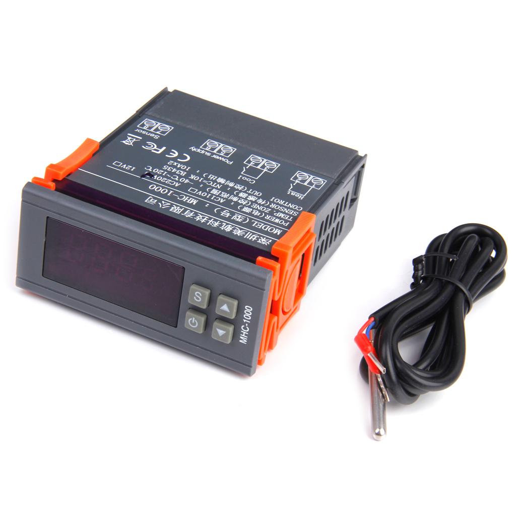 Buy 220V Digital Temperature Controller Sensor Thermostat Mhc-1000 ...