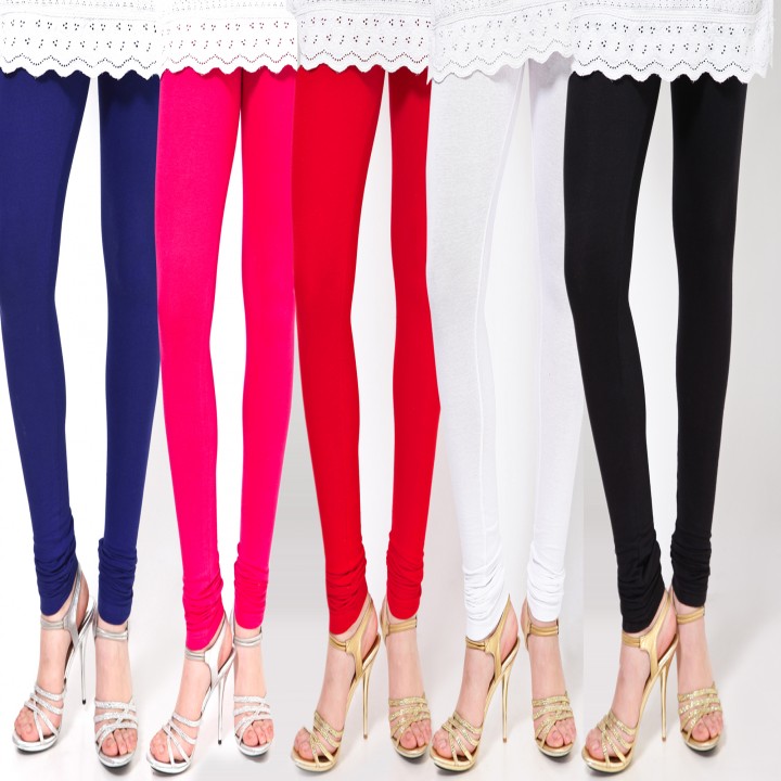 Buy Aashish Fabric Lycra Multicolor Women's Legging - Pack of 5 ...